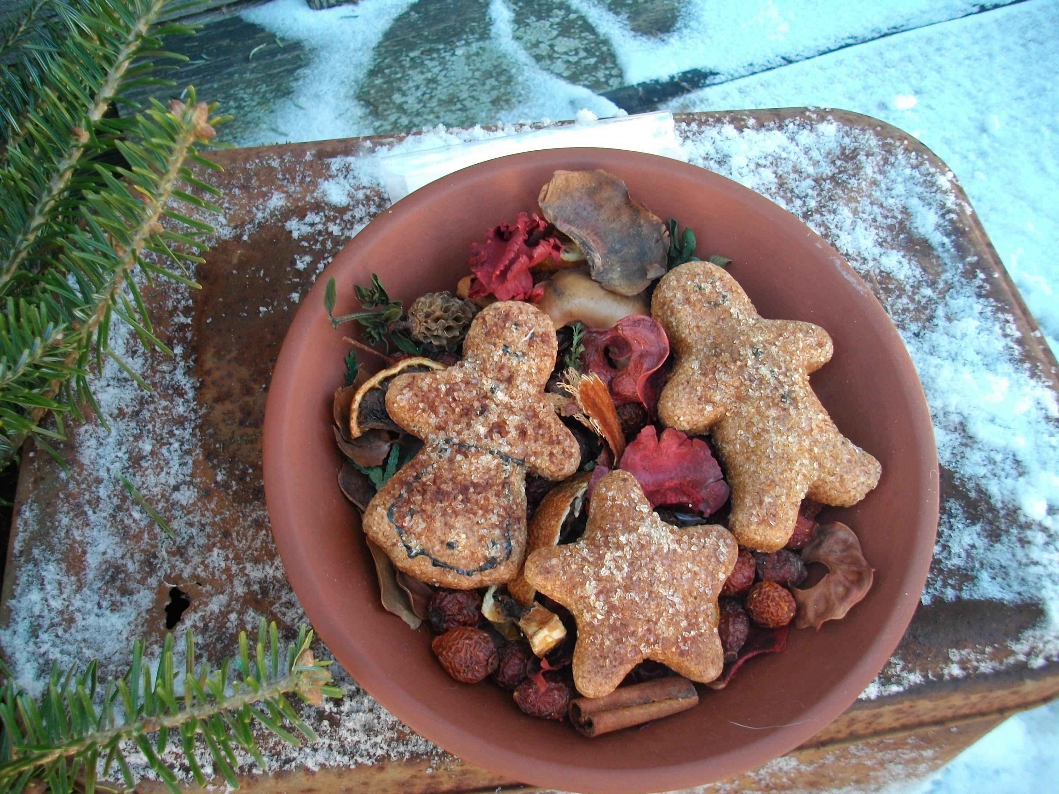Gingerbread Man, Girl, And Star Dough Ornament Bowl Fillers on Luulla