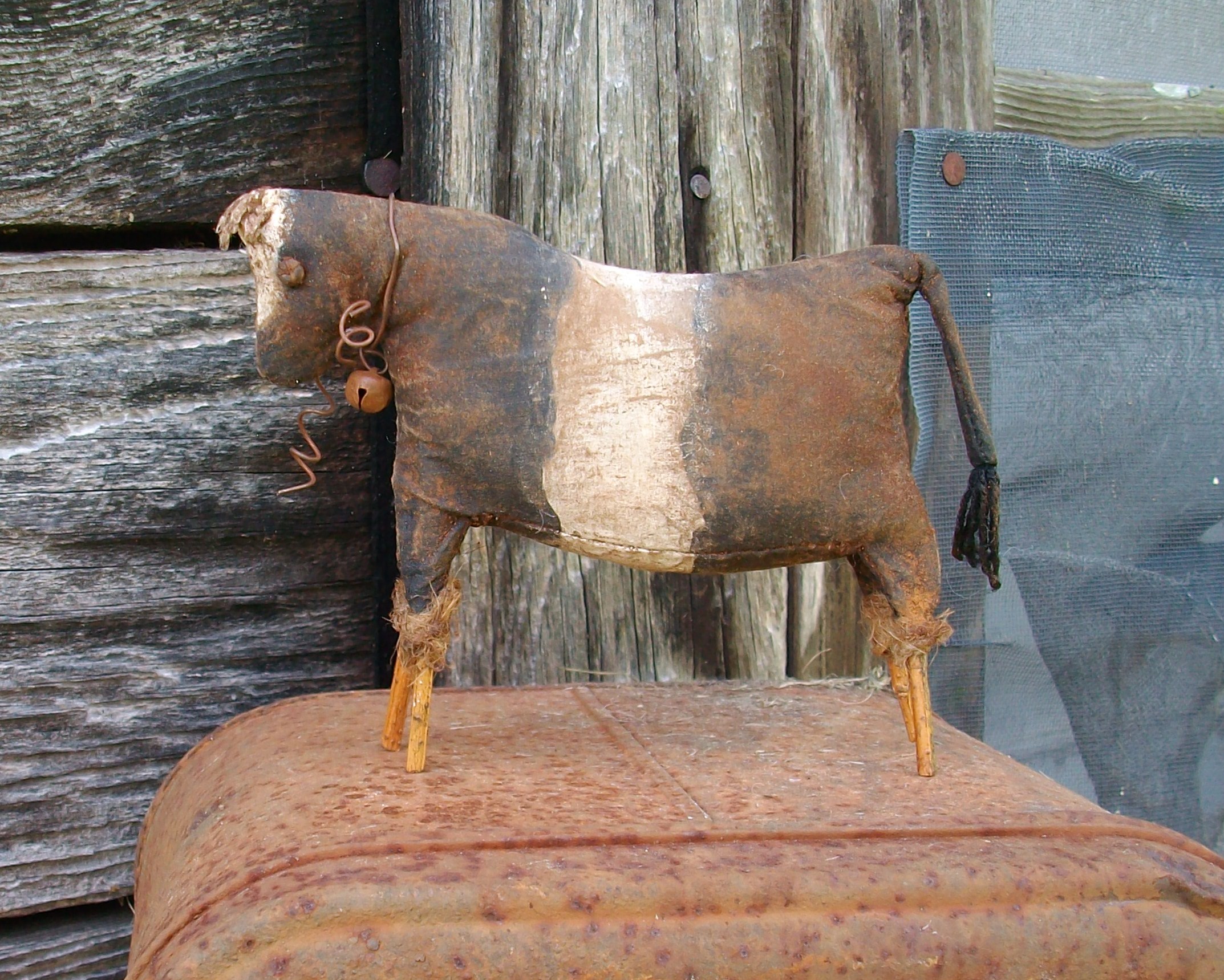 Pdf E-pattern Primitive Cow Doll - Shelf Sitter Or Tuck - For Your ...